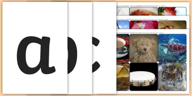 Teaching Letter Sounds and Recognition - Matching Activity