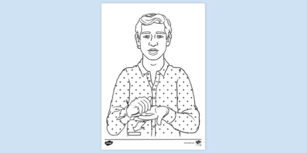 NZSL Help Colouring | Colouring Sheets