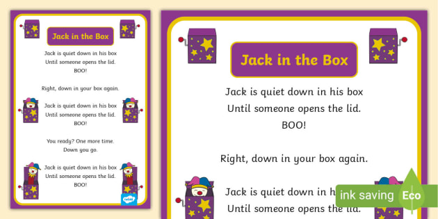 Jack in the Box Poster (teacher made)