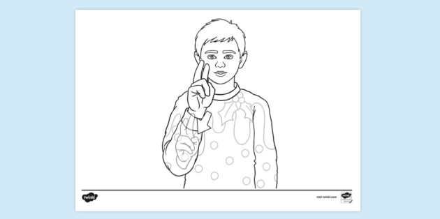 FREE! - BSL Saw Colouring | Colouring Sheet (Teacher-Made)