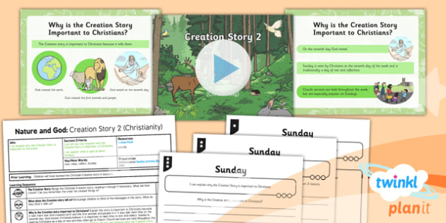 RE: Nature and God: Creation Story 2 (Christianity) Year 2 Lesson Pack 2