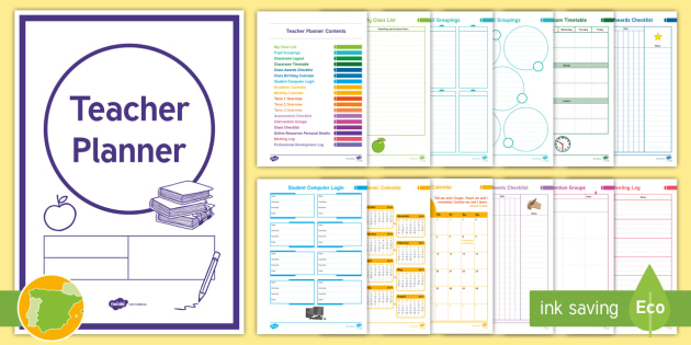 Teacher Planner Academic Year 2018-2019 - Spain