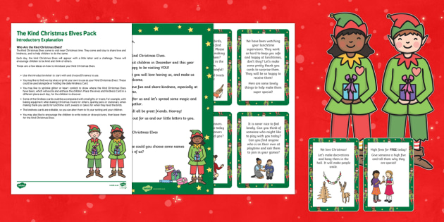 The Kind Christmas Elves - A Christmas Kindness Activity.