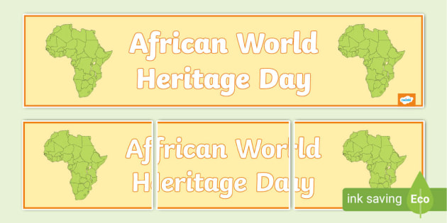 African World Heritage Day Display Banner - Twinkl
