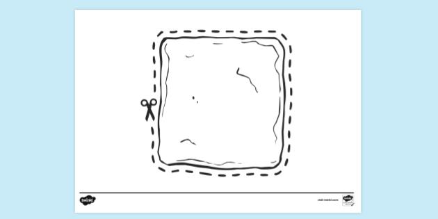 FREE! - Medium Square Boulder Colouring Sheet | Colouring Sheets