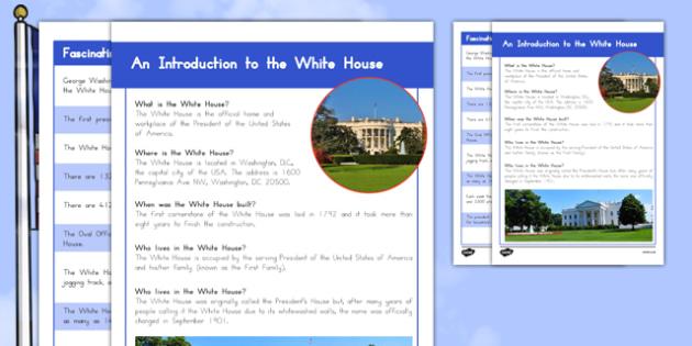 An Introduction to the White House Fact File