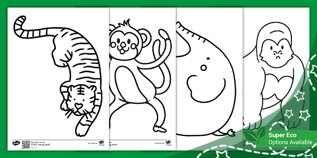 Baby Animal Coloring Pages For Kids 2019 K5 Worksheets Jungle