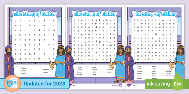 Bible Story Word Searches | twinkl.ca