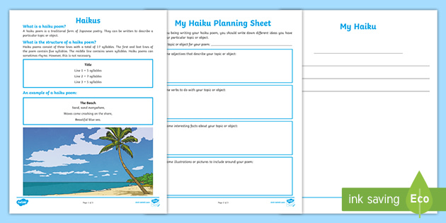 Free Haiku Writing Paper Image Grammar 2 Poetry Haiku A Japanese Poem 