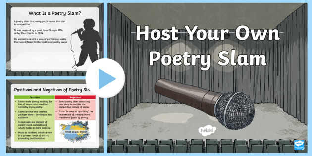 Host Your Own Poetry Slam PowerPoint (teacher made)