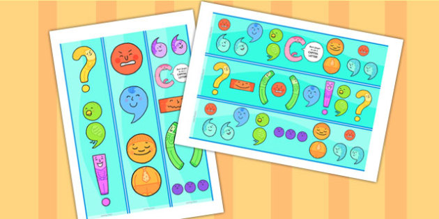 Punctuation Characters Display Borders - punctuation display