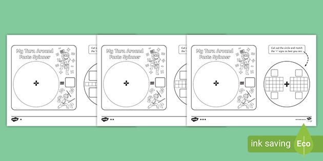 Make Your Own Turn Around Facts Spinner (teacher made)