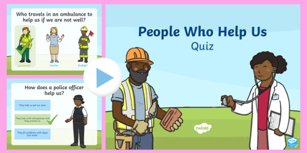 People Who Help Us Quiz PowerPoint (teacher made)
