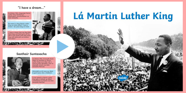 Martin Luther King Day Assembly PowerPoint - Gaeilge