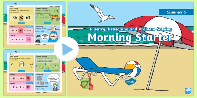Year 2 Maths Summer Morning Starter PowerPoint 5
