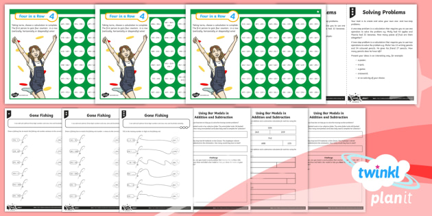 PlanIt Maths Y3 Addition and Subtraction Home Learning Activity Pack