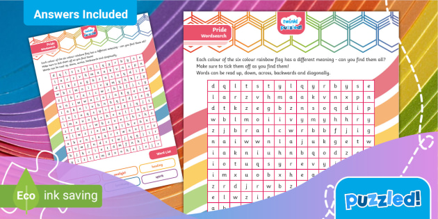 Pride Month Word Search Worksheet Woo Jr Kids Activities Rosa Parks