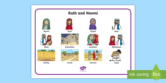 Ruth and Naomi Word Mat (teacher made)