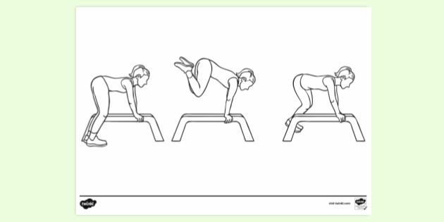 Exercise Colouring Page | Colouring Sheets