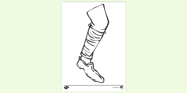 FREE! - Right Leg Colouring Sheet | Colouring Sheets