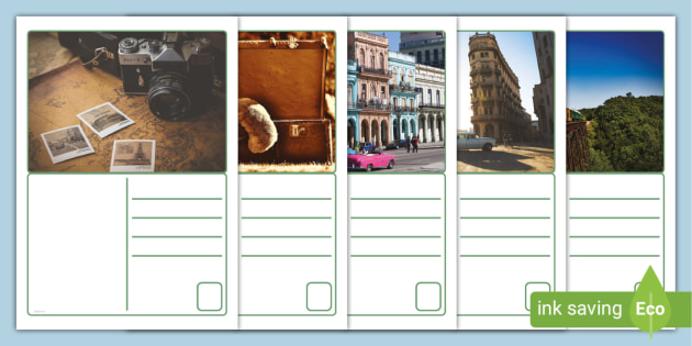 FREE! - Vintage Travel Postcards (Teacher-Made)