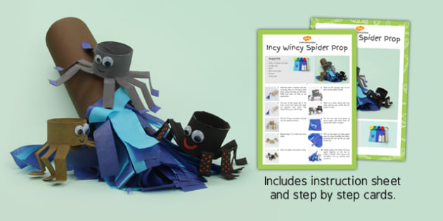 Incy Wincy Spider Prop Craft Instructions - craft, instructions