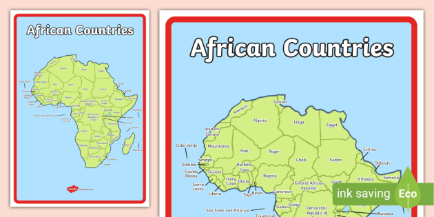 African Countries Display Poster (teacher made)