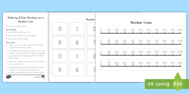 Ordering Three-Digit Numbers Activity