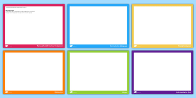EYFS Learning Record Pages (teacher made)