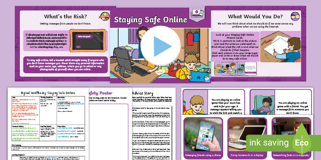Staying Safe Online KS1 Lesson Pack | Digital Wellbeing