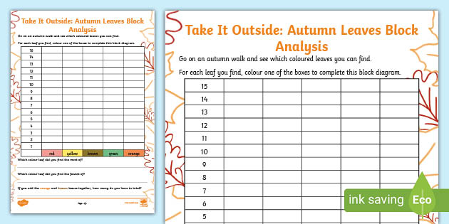 👉 Take It Outside: Autumn Leaves Block Graph