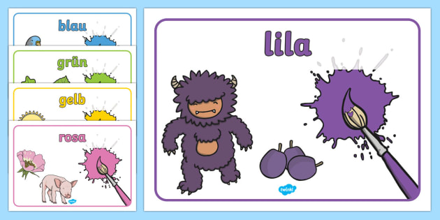 Colours Posters German (teacher made)