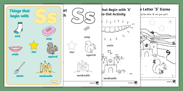 Worksheets For The Letter S