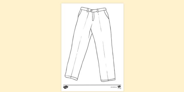 FREE! - Hurler Green Trousers Colouring Sheet (teacher made)