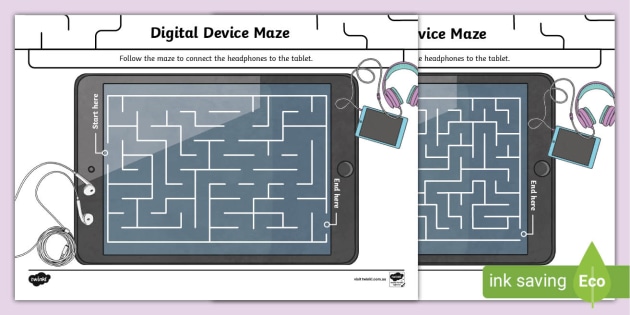 Digital Device Maze Activity (teacher made)