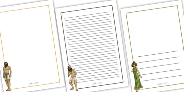 FREE! - Ancient Sumer Page Borders (teacher made)