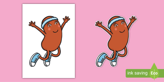 Jumping Bean Stick Puppet (teacher made)