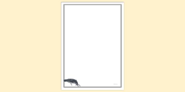 * NEW * Humpback Whale Page Border | Page Borders | Twinkl