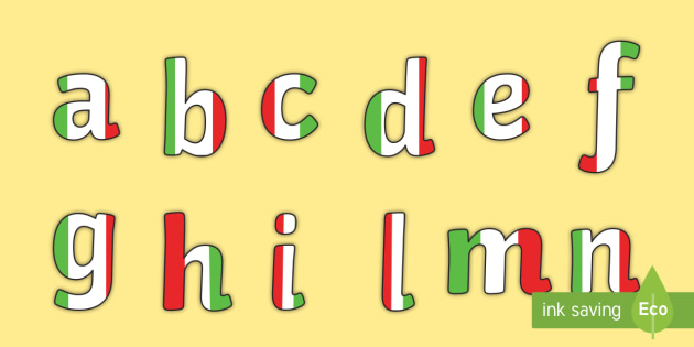 Display Lettering & Symbols (Italian) - Display lettering