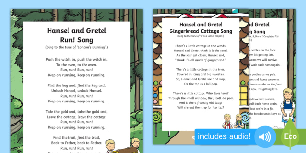 Hansel and Gretel Songs and Rhymes Resource Pack
