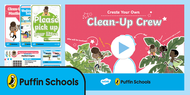 Create Your Own Clean-Up Crew Resource Pack (teacher made)