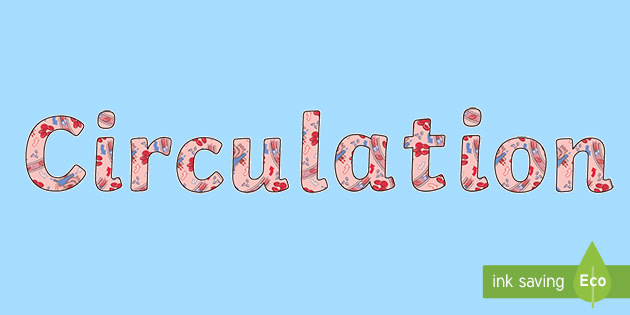 'Circulation' Display Lettering (teacher made)