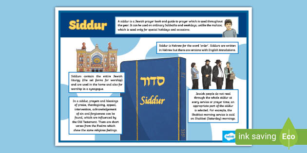 KS2 Siddur Information Poster (teacher made)KS2 Siddur Information Poster