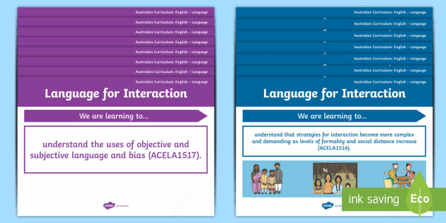 Language Content Descriptions: Language for Interaction Display Posters