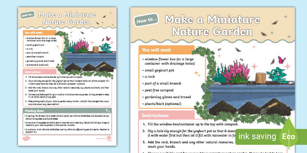 Make a Miniature Nature Garden