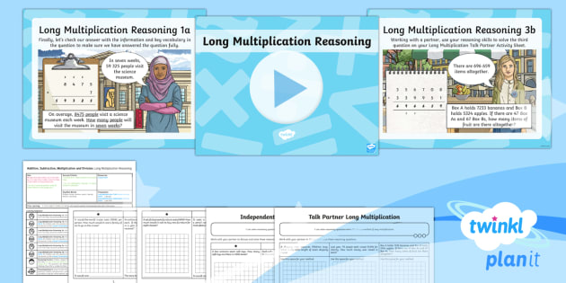 Consolidation: Y6 Long Multiplication Guided SATs Questions