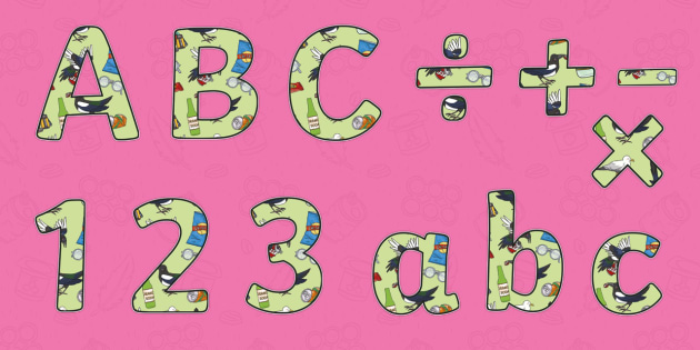 The Messy Magpie Display Lettering (teacher made)