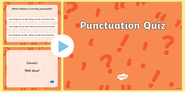 Punctuation Year 6 Quiz PowerPoint | Primary Resources