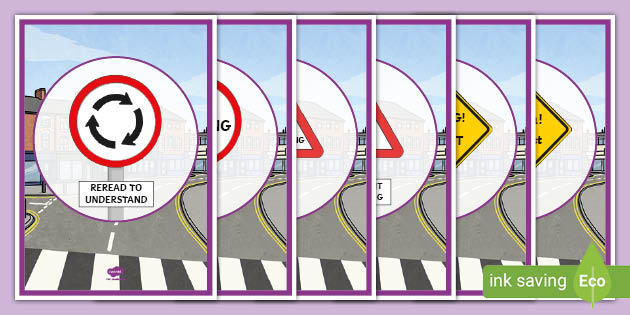 Reading Road Signs (teacher made)