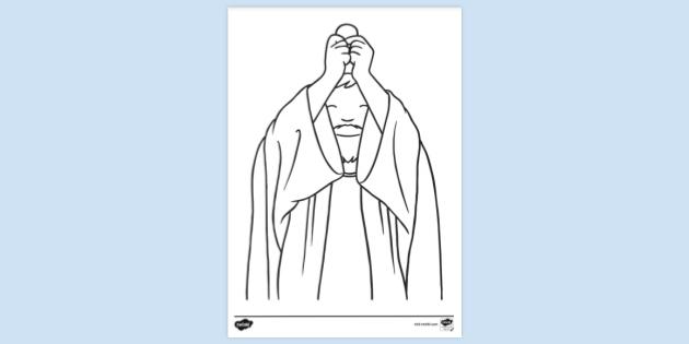 Religious Colouring Page for Toddlers | Colouring Sheets